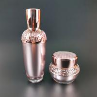 China Pink PMMA Acrylic Refillable Pump Bottle With Smooth Cap 100ml for sale
