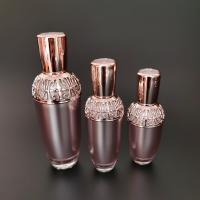 China Pink PMMA Acrylic Refillable Pump Bottle With Smooth Cap 100ml for sale