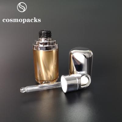 China 15ml Facial Serum Luxury Acrylic Dropper Glass Bottle Cosmetic Packaging for sale