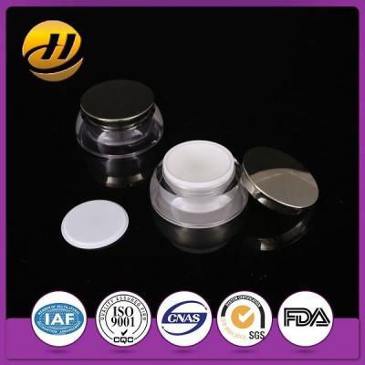 China ABS 20g Acrylic Irregular Cosmetic Cream Jars Custom Plastic Packaging With Lids for sale