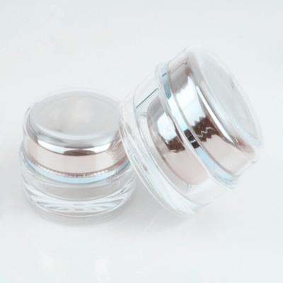 China Witte Ronde Acryl Plastic Kosmetische Verpakkende Kruikcontainers 15g 30g Te koop