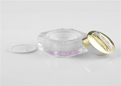 Cina L'ottagono modella il barattolo 50g dell'acrilico per il contenitore cosmetico della chiara crema vuota di cura di pelle in vendita