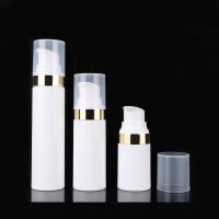 China Cylindrical 15ML White PP Plastic Airless Pump Bottle With Snap Lotion Pump for sale