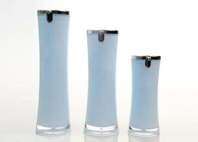 Cina La lozione di plastica blu-chiaro senz'aria acrilica imbottiglia intorno al cosmetico 30ml 50ml in vendita