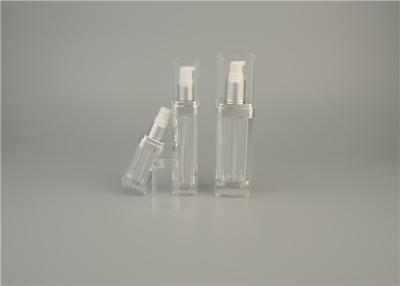 Cina La lozione cosmetica della pompa trasparente imbottiglia la plastica su ordinazione 30ml per emulsione in vendita