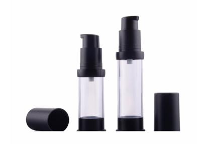 Cina Il cosmetico senz'aria piccolo di plastica imbottiglia riutilizzabile nero di 5ml 10ml con l'OEM in vendita