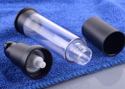 Cina Il cosmetico senz'aria piccolo di plastica imbottiglia riutilizzabile nero di 5ml 10ml con l'OEM in vendita