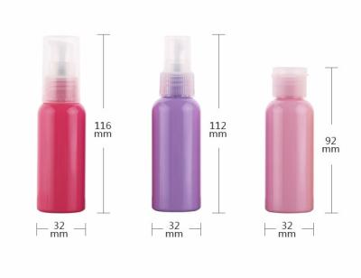 Cina 4 in 1 bottiglia cosmetica di plastica variopinta stabilita di trucco della bottiglia di viaggio di 20ml 30ml in vendita
