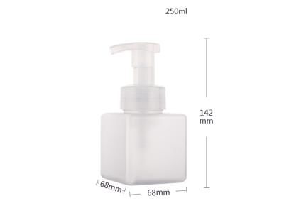 Cina imballaggio quadrato vuoto di plastica della bottiglia della pompa della schiuma 250ml variopinto per cura di pelle in vendita