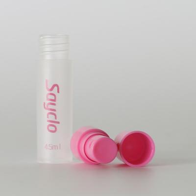 China material plástico da mini garrafa cosmética do pulverizador 4.5ml transparente com névoa fina à venda