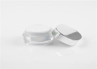 Cina Piccoli barattoli crema cosmetici su ordinazione di plastica acrilici con 30g di timbratura caldo 50g in vendita