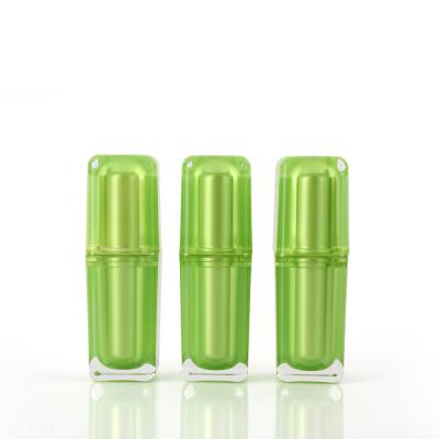 Couleur verte en plastique privée d'air carrée pp du vert de bouteilles de distributeur 40ml 70ml matérielle