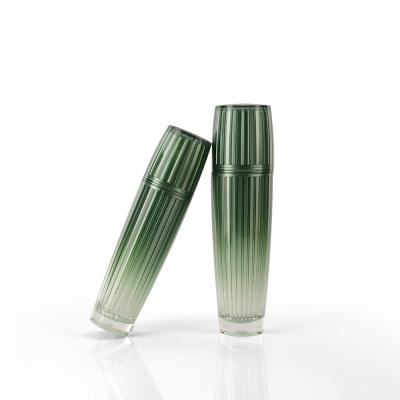 Cina Protezione dell'ambiente a doppia parete di plastica senz'aria verde della bottiglia 15ml 30ml 50ml della lozione in vendita