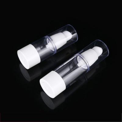 Cina Il chiaro cosmetico senz'aria vuoto bianco imbottiglia la bottiglia della pompa della lozione 15ml/100ml in vendita