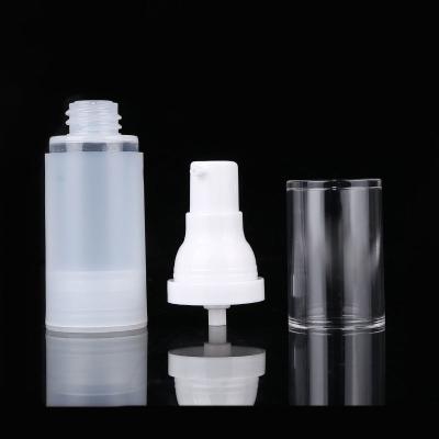 China Het witte Kosmetische Materiaal Zonder lucht Zonder lucht van de Automaatflessen pp van Pompflessen Te koop