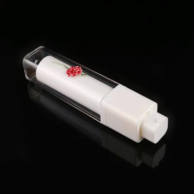 Cina Il cosmetico senz'aria bianco trasparente imbottiglia 15ml 30ml 50ml in vendita