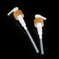 China White Bamboo Shell Screw Lotion Pump for sale