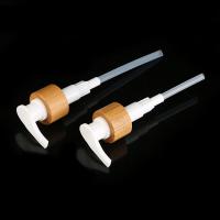 China White Bamboo Shell Screw Lotion Pump for sale