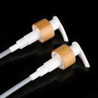 China White Bamboo Shell Screw Lotion Pump for sale