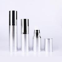 China Plastic Silver Plating 15ml 30ml 50ml Airless Cosmetic Bottles for sale