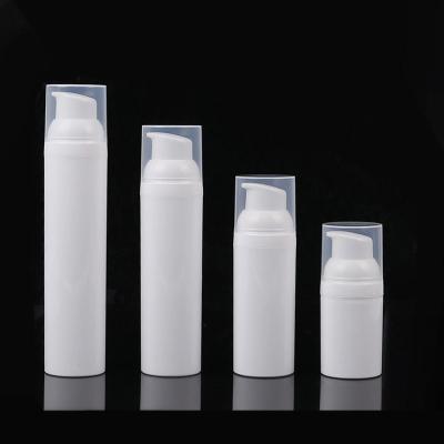 Cina Bottiglie senz'aria personali bianche della pompa di cura pp 50ml in vendita