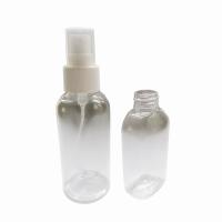 China Spray Pump Clear PET 60ml Empty Cosmetic Dispenser for sale