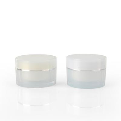 中国 スキン ケア円形ねじふたのアクリルの化粧品のクリーム色の瓶 販売のため