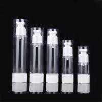 China Transparent Plastic PP Lotion Flat Airless Pump Bottle for sale