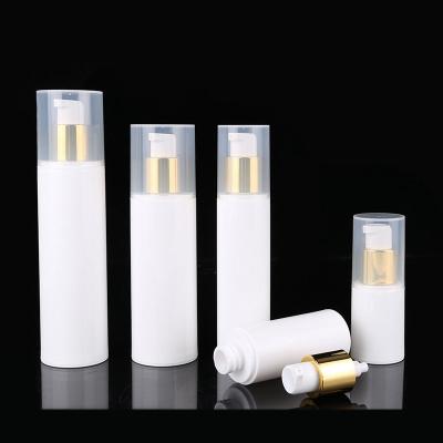 Cina 15ML 30ML 50ML 80ML 100ML pompa in oro di plastica bianca in vendita
