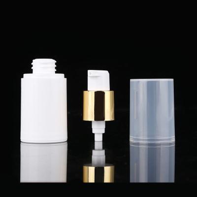 Cina 15ML 30ML 50ML 80ML 100ML pompa in oro di plastica bianca in vendita