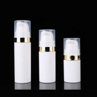 China 5ML 10ML 15ML plastic PP white airless pump bottle for sale