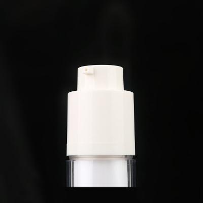 Cina 15ML 30ML 50ML di plastica bianca PP girare l' attuatore OEM lozione rotonda pompa senza aria flacone in vendita