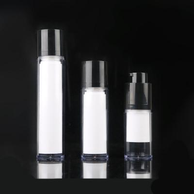 Cina 15ml 30ml 50ml bicchiere di plastica bianca in PP nera torcere fino pompa senza aria in vendita