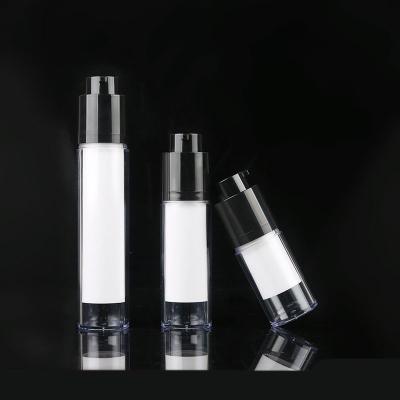 Cina 15ml 30ml 50ml bicchiere di plastica bianca in PP nera torcere fino pompa senza aria in vendita