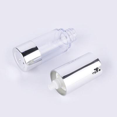 中国 ポンプ スプレーヤーが付いている明確な血清の空気のないびんを印刷する卸し売り30ml 50ml 100ml Slikスクリーン 販売のため
