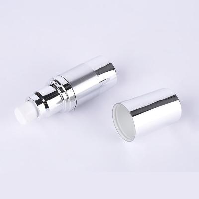 Cina Empty 15ml 30ml 50ml plastic PP silver in frosted body manufacturers traveling round airless pump bottle wholesale in vendita