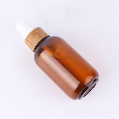 China China Big Factory Good Price bamboo lid glass essential oil bottle with dropper for sale