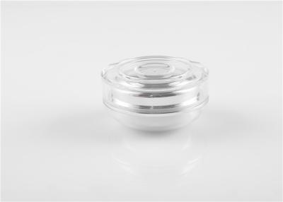 中国 真珠のような33.5mm Dia 50mlの化粧品の空のアクリルのクリーム色の瓶 販売のため