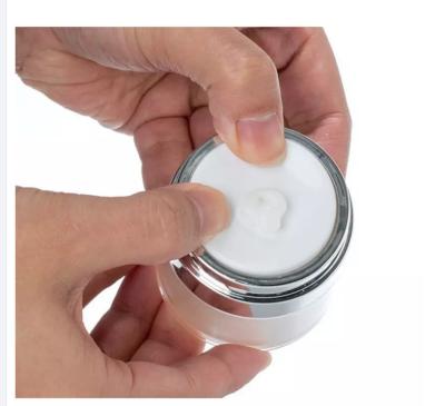 China o roxo geado branco quadrado vazio da bomba de cristal do bordo da mão aumentou frascos de creme cosméticos mal ventilados acrílicos pretos do ouro à venda