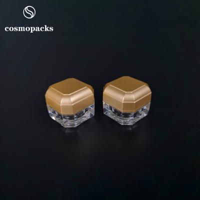 Cina Due barattoli crema cosmetici acrilici 5g 10g BPA di strati pp liberi in vendita