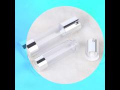 PP plásticos de prata em volta das garrafas mal ventiladas 15ml 30ml 50ml 80ml 100ml do creme de alumínio do tampão