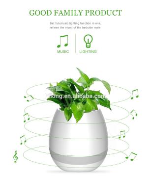 China Automatic Watering Led Flower Pots Indoor , Illuminated Plant Pots Plastic Cover for sale