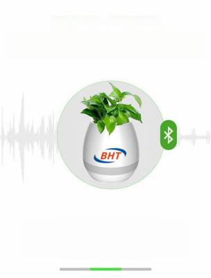 China LED Light flowerpot by  Wireless Portable Speaker Bluetooth Smart Touch Plant Piano Music for sale