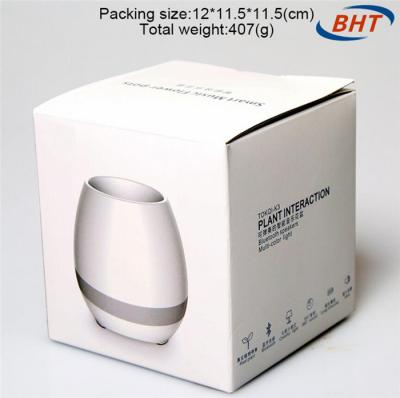 China Plastic Shell Led Flower Pots Music Faceplate 114*114*117mm Size CE Certificated for sale