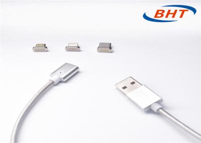 China Magnet Head IPhone USB Cable 5v 2.4A Fast Spped Charging With Multi Color Choice for sale