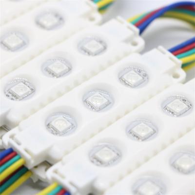 China dc12v/0.72w/5050rgb injection led module/full color injection led module with big view angle for sale