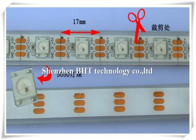 China digital 74LEDs led rope strip/DC5V SK6812 IC Built-in SMD5050 Led light Strip for sale