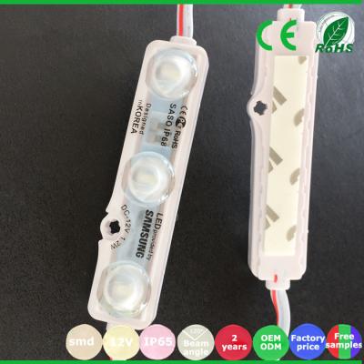 China Ultrasonic 5730 Waterproof LED Module 3 LED Smd IP68 4000-15000k With Lens for sale