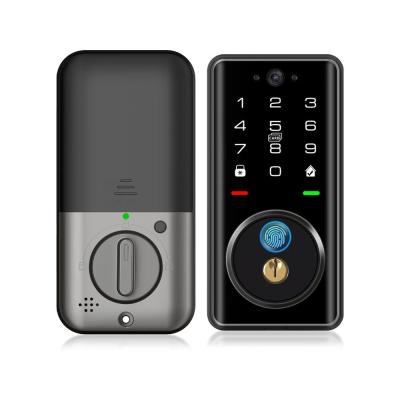 China Tuya Wifi Bluetooth Lock Electronic Fingerprint Keyless Door Lock IPX4 for sale