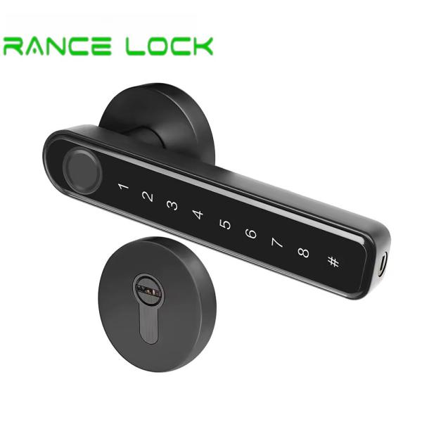 Quality Remote Control Fingerprint Door Lock Security Fingerprint Passcode Lock With Tuya and TThotel APP for sale